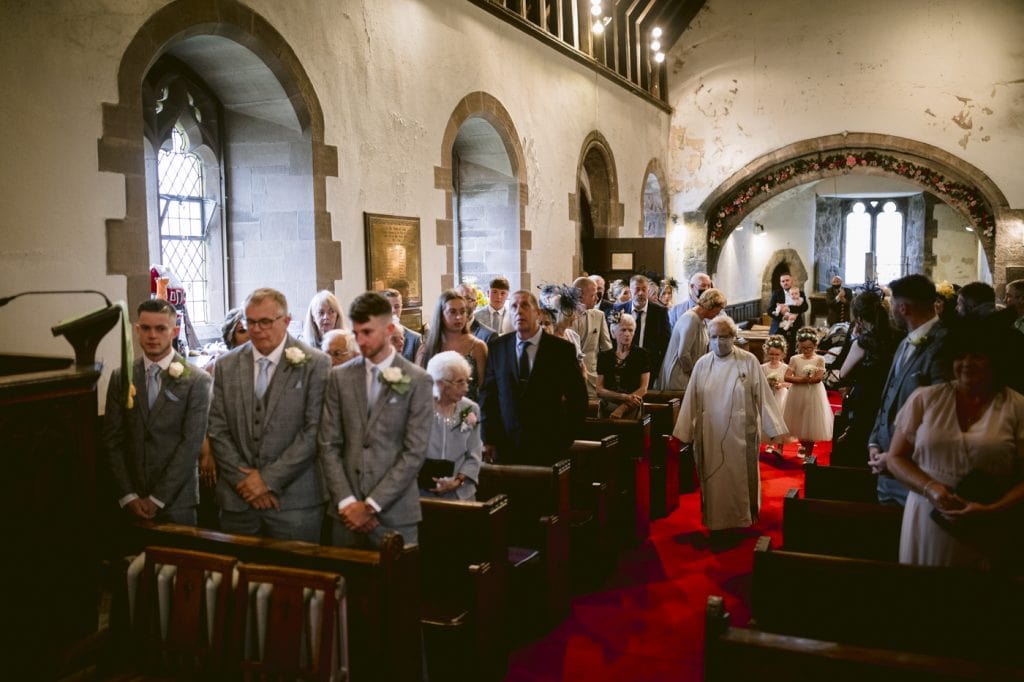 Church Wedding With Three Hills Barn Wedding Reception • Joshua Wyborn