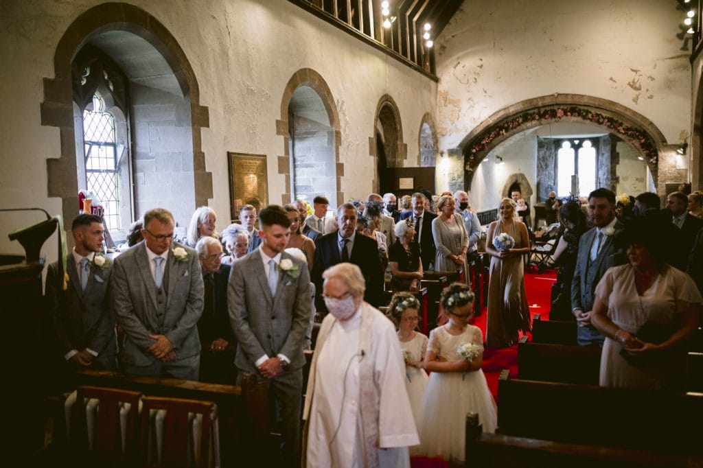 Church Wedding With Three Hills Barn Wedding Reception • Joshua Wyborn