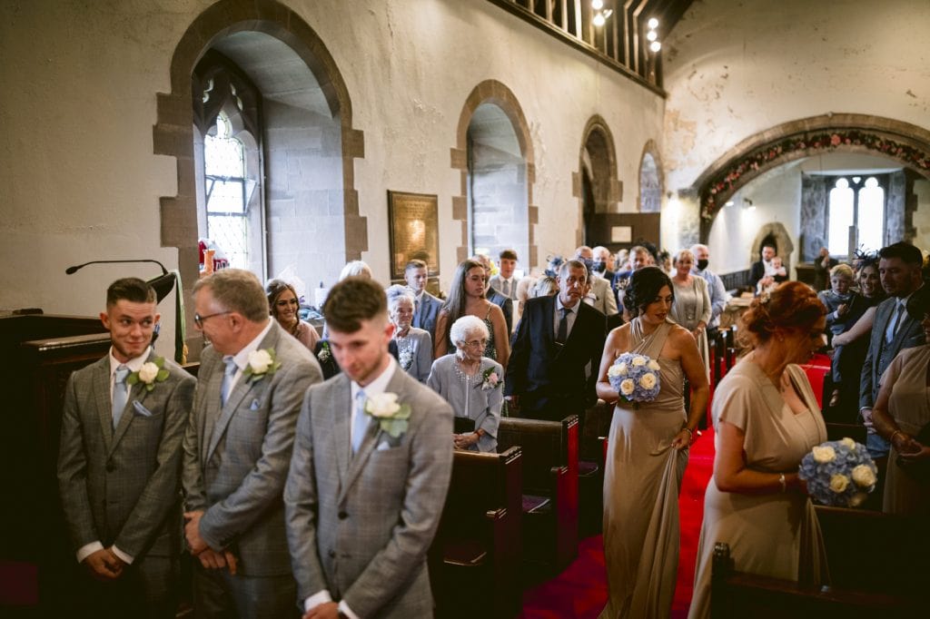 Church Wedding With Three Hills Barn Wedding Reception • Joshua Wyborn